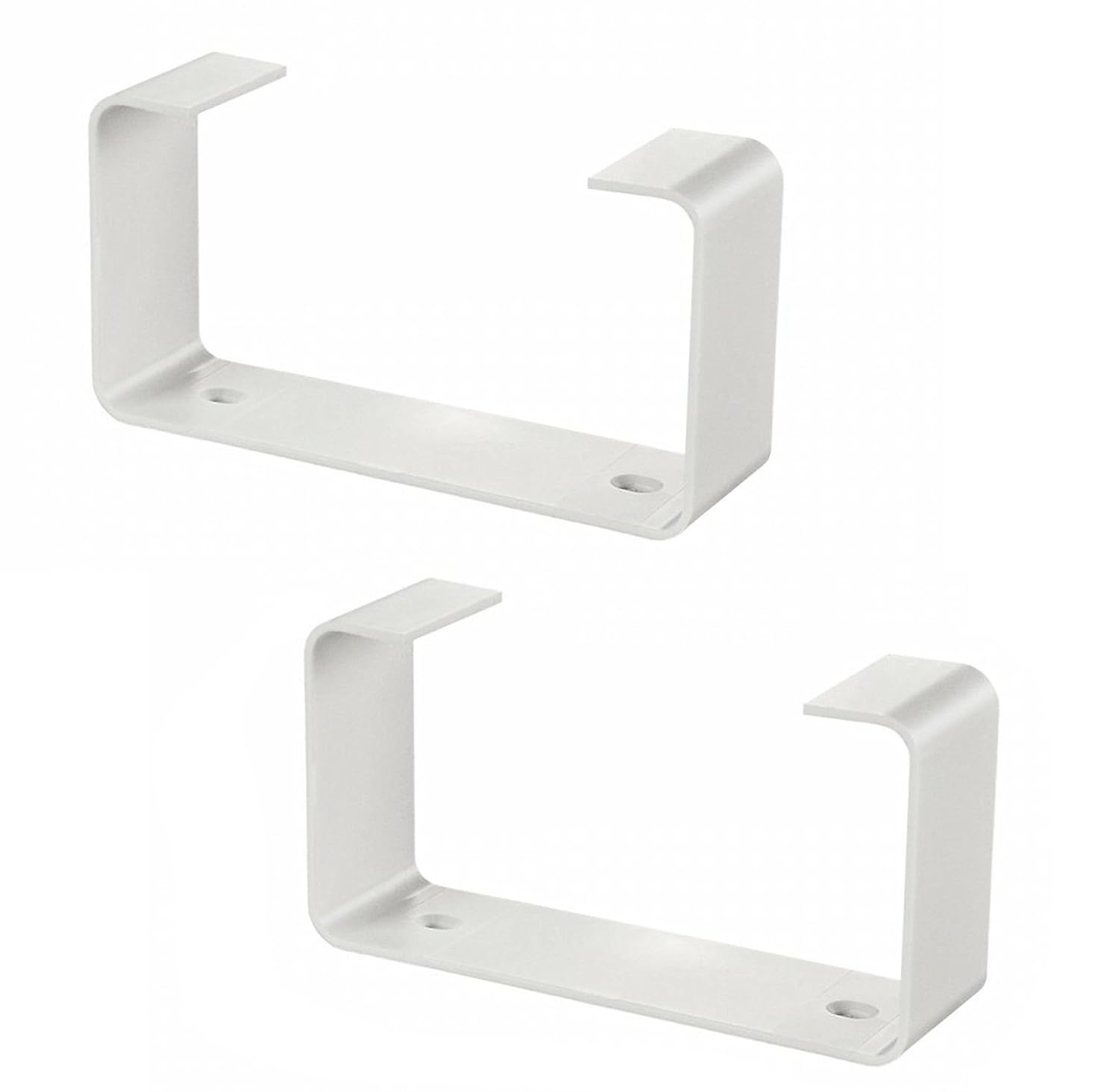 Invero® 2x Rectangular Flat Channel Ducting Pipe Support Clips - 110mm ...