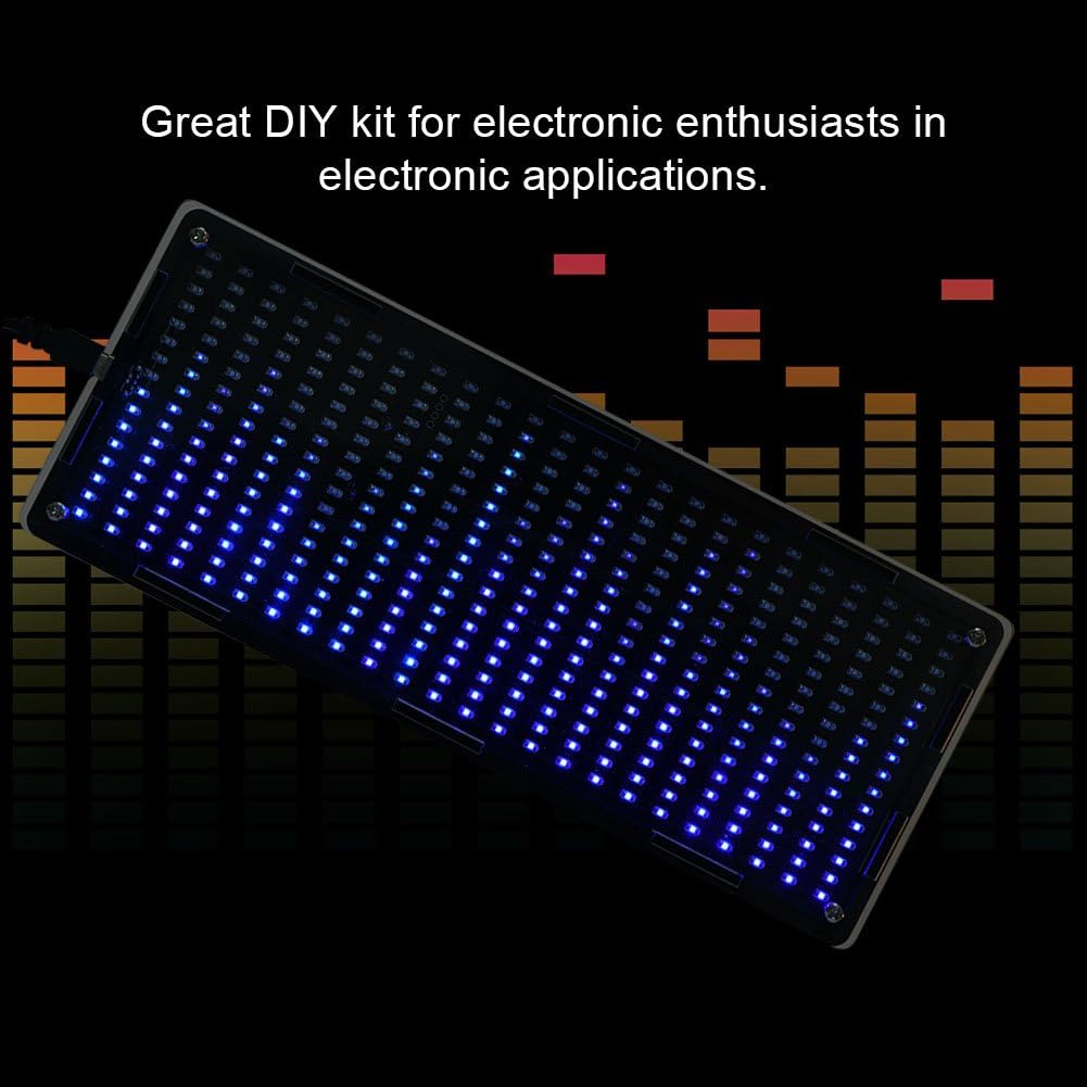 Tihebeyan 384Pcs LED Lights Digital Audio Music Spectrum Analyzer ...
