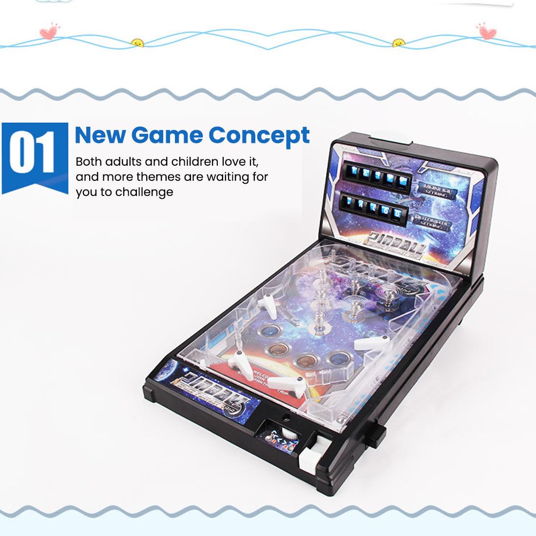 Mua SUNDARE Mini Pinball Machine, Electronic Tabletop Pinball Game ...