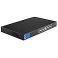 Amazon.com: Linksys LGS328MPC 24 Port Gigabit Network PoE+ Switch ...