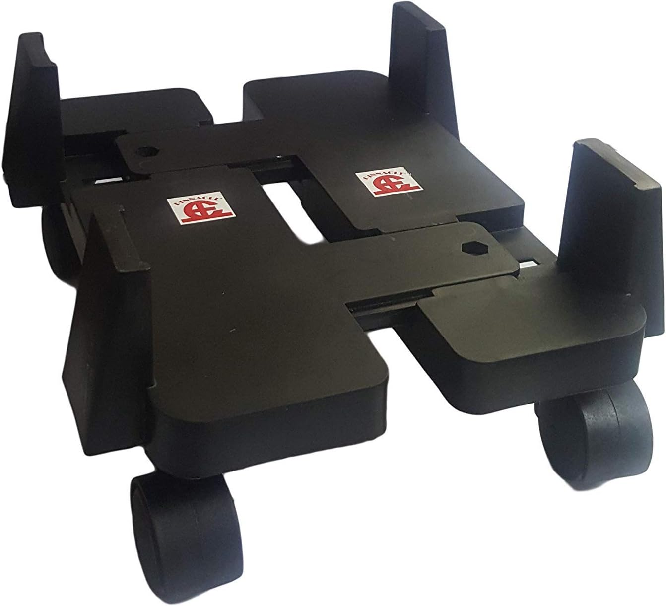 UXER Adjustable Heavy Duty CPU Trolley with Castor Wheels Computer ...