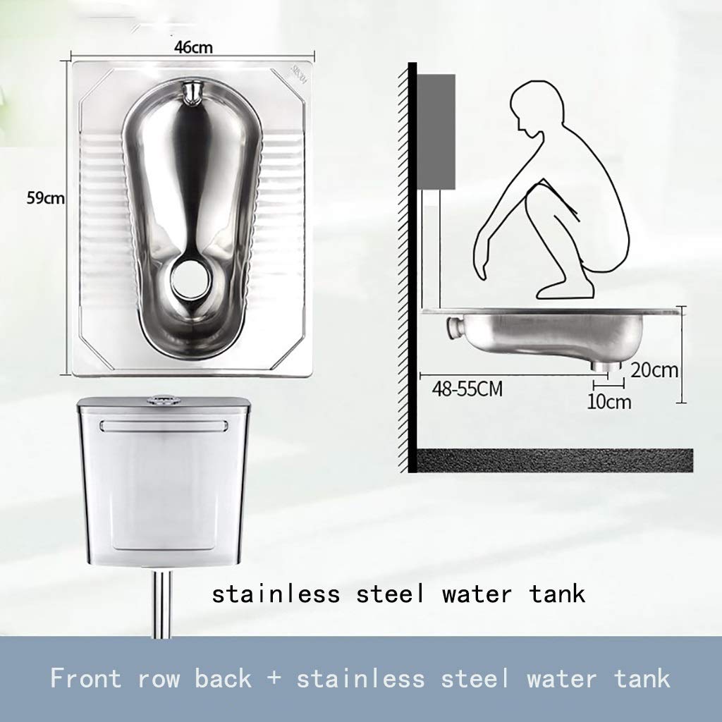 Color : E VIVIANE 304 Stainless Steel Squatting Pan Prison Toilet Squat ...