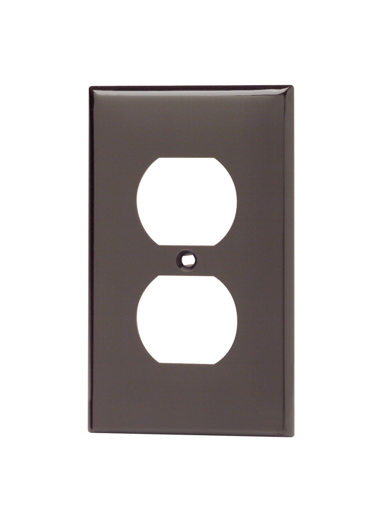 Leviton 1-Gang Duplex Device Receptacle Wallplate, Standard Size ...