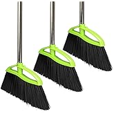 Amazon.com: 3 Packs Indoor Brooms for Sweeping Hardwood Floor Green ...