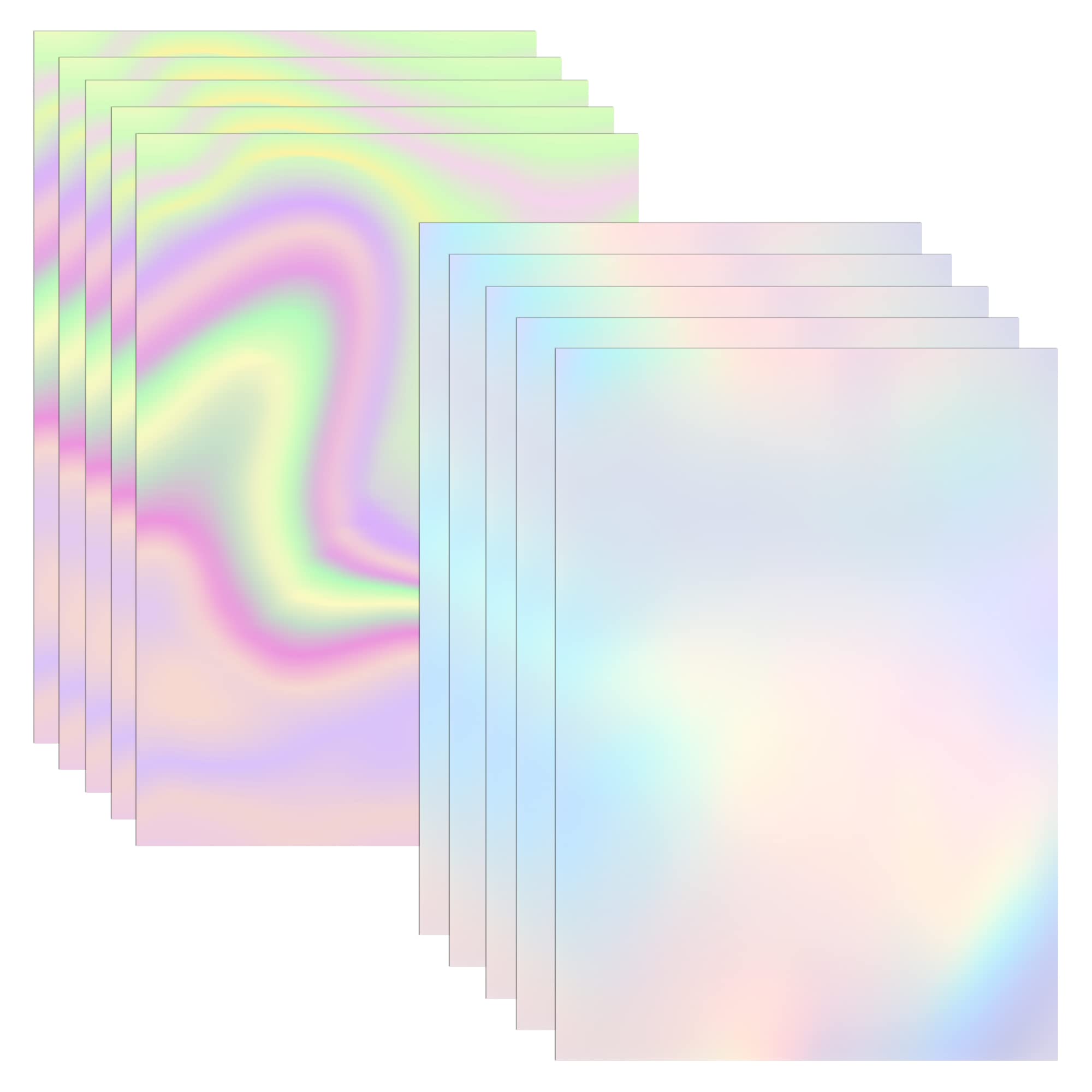Mua Belerry 2 Types Transparent Holographic Overlay Lamination Vinyl A4 ...