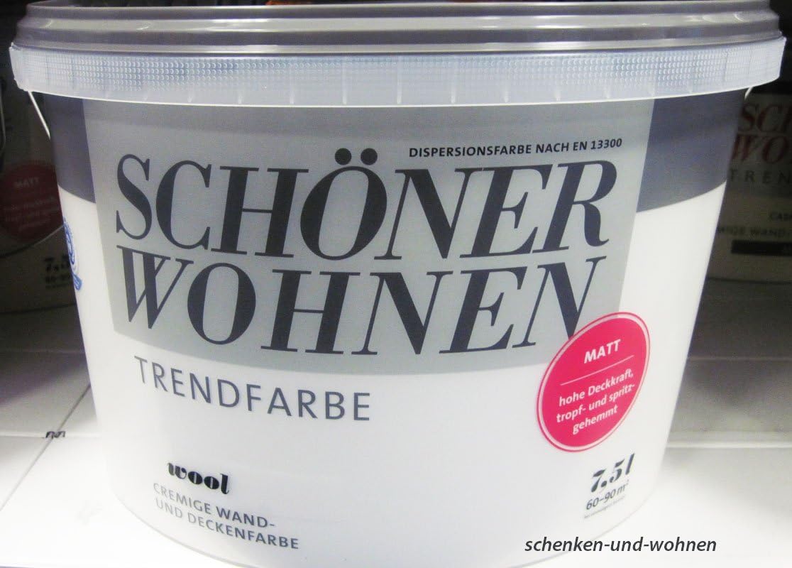 Schöner Wohnen Trendfarben Wool matt 7,5 l: Amazon.de: Baumarkt