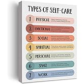 Amazon.com: Mental Health Wall Art Therapy Office Decor Self Care ...