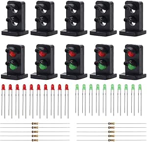 Amazon.com: 10 Sets Target Faces with LEDs Railway Dwarf Signal HO OO ...