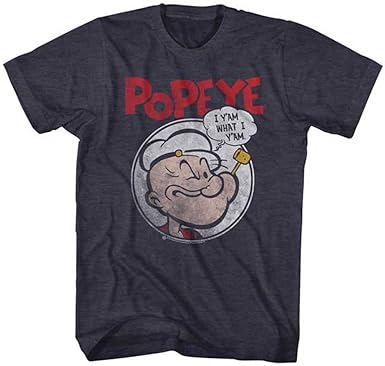 Amazon.com: Popeye Men's Yam T-Shirt Heather Navy: Clothing