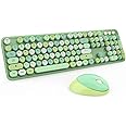 Amazon.com: Green Wireless Keyboard and Mouse, KOOTOP Cute Green ...