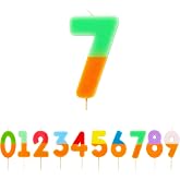 Amazon.com: Talking Tables Orange and Red Number 4 Candle for Cakes ...