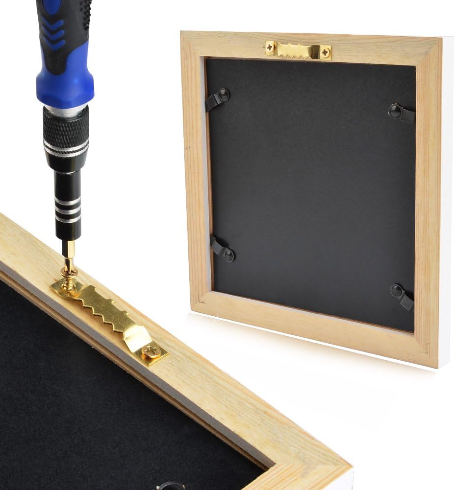 TIMESETL 100Pack Sawtooth Picture Hanging Fixings 45x8mm Heavy Duty ...