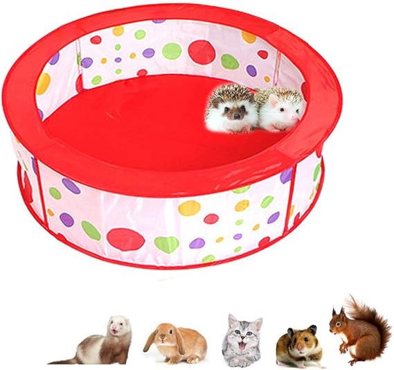 Small Animals Playpen, Hamster Foldable Exercise Pen, Guinea-Pigs ...