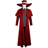 Amazon.com: Cosnew Halloween Anime Party Alucard Uniform Cosplay ...