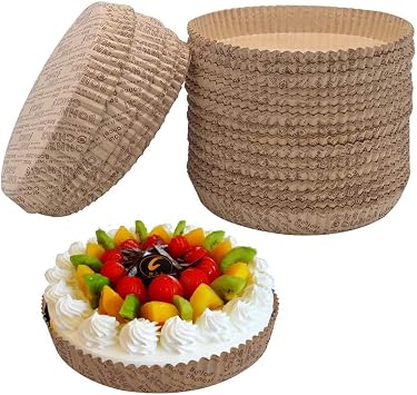 Round Cake Liners - WENTS Baking Tin Liners 18 cm for Bread and Cake ...