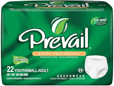 Amazon.com: Prevail PV511 Brief Pull Up Small Youth, 20"-34", 22/Bag ...