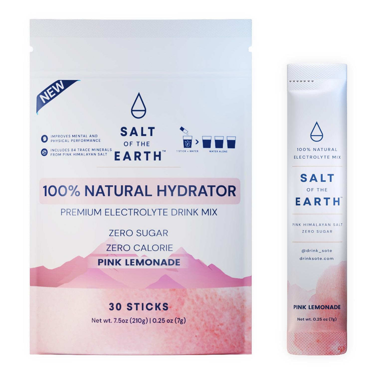 Mua Salt of the Earth Premium Zero-Sugar Electrolyte - Made with Pink ...