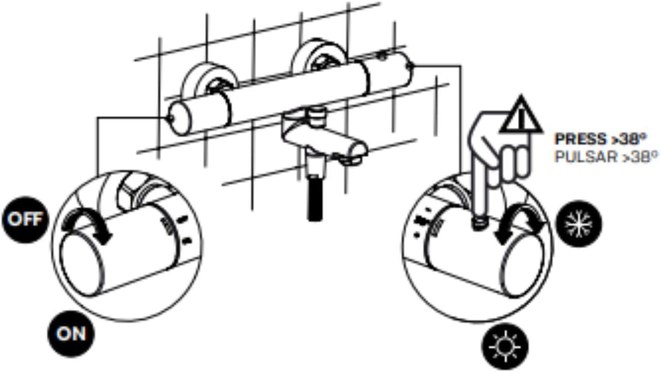 Strohm TEKA SINEU Thermostatic Bath/Shower Faucet – BigaMart