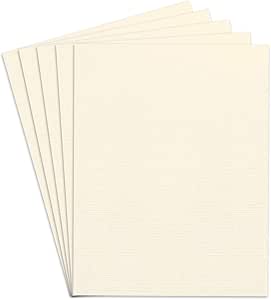 Amazon.com : Linen Textured 8.5 x 11" Paper | Nice Premium Quality and ...