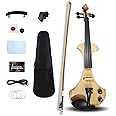 Amazon.com: 4/5/6 Strings Electric Violin Full Size 4/4, New Silent ...