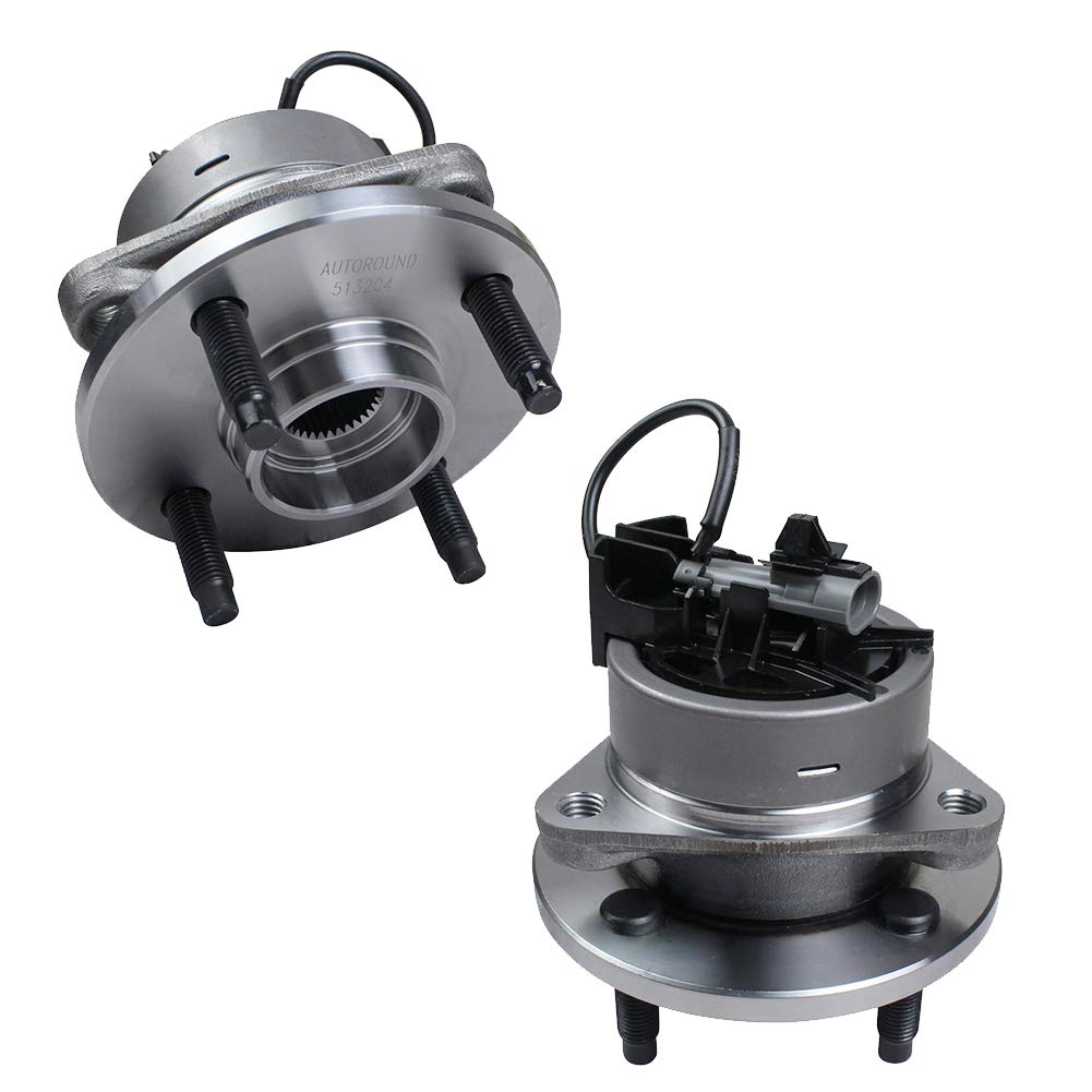 Autoround 513204 2 Pack Front Wheel Hub and Bearing Assembly Compatible ...