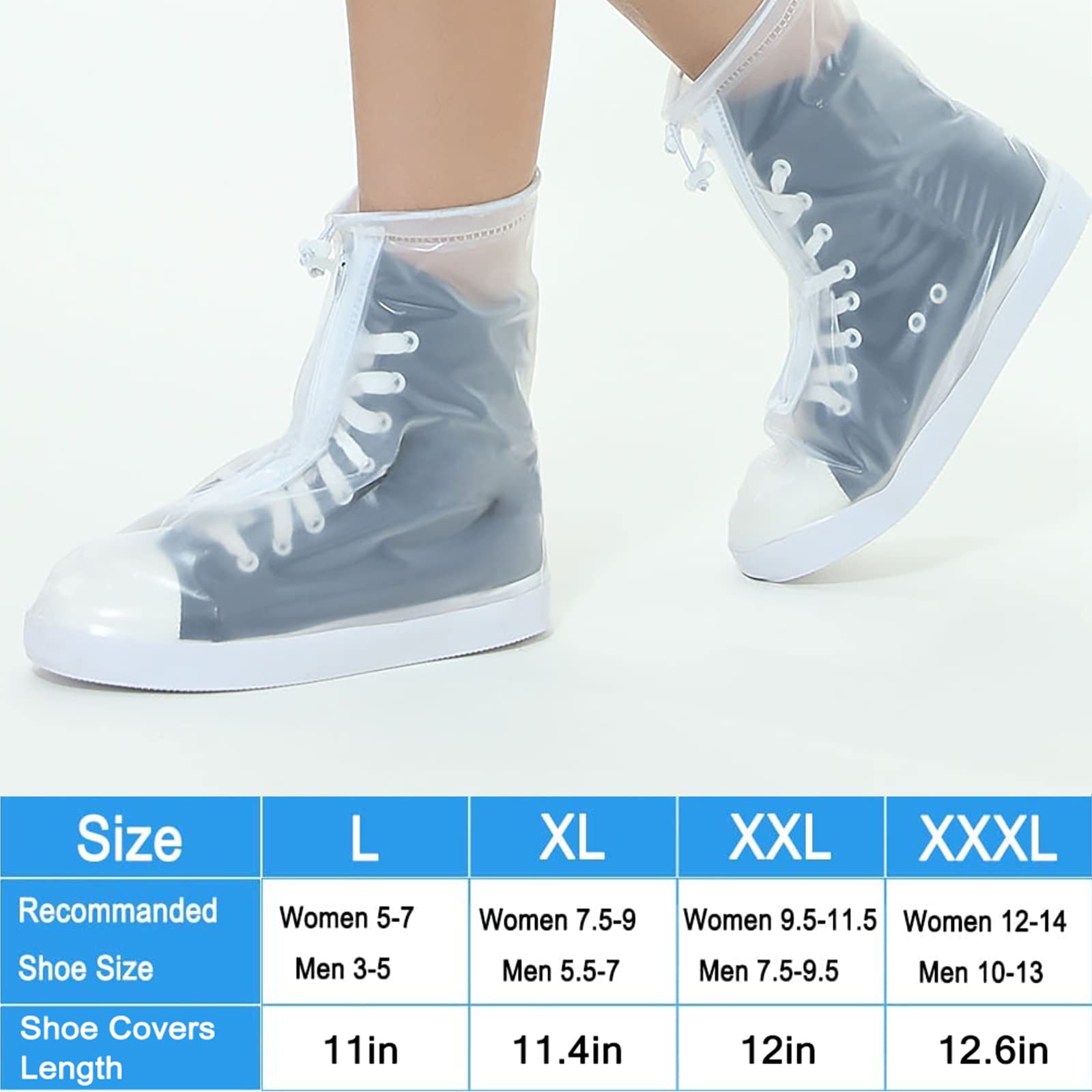 Zbyoujer Waterproof Shoe Covers - Boot Covers Shoe Covers For Rain ...