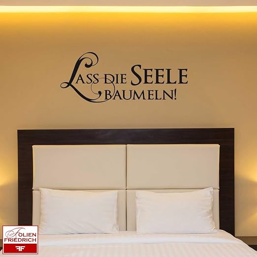 W853 Wandtattoo Sprüche Zitate Lass die Seele baumeln! - Wohnzimmer ...