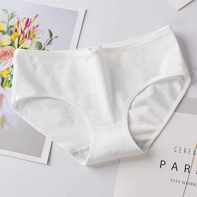 Ropa Interior para Mujer de algodón a Media Cintura Bowknot más el ...