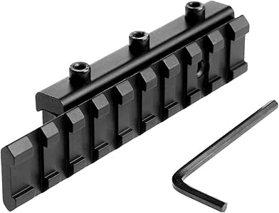 Tactical Dovetail Scope Extend Mount 11mm to 20mm Picatinny Weaver Rail Adapter, Gun Scope ...