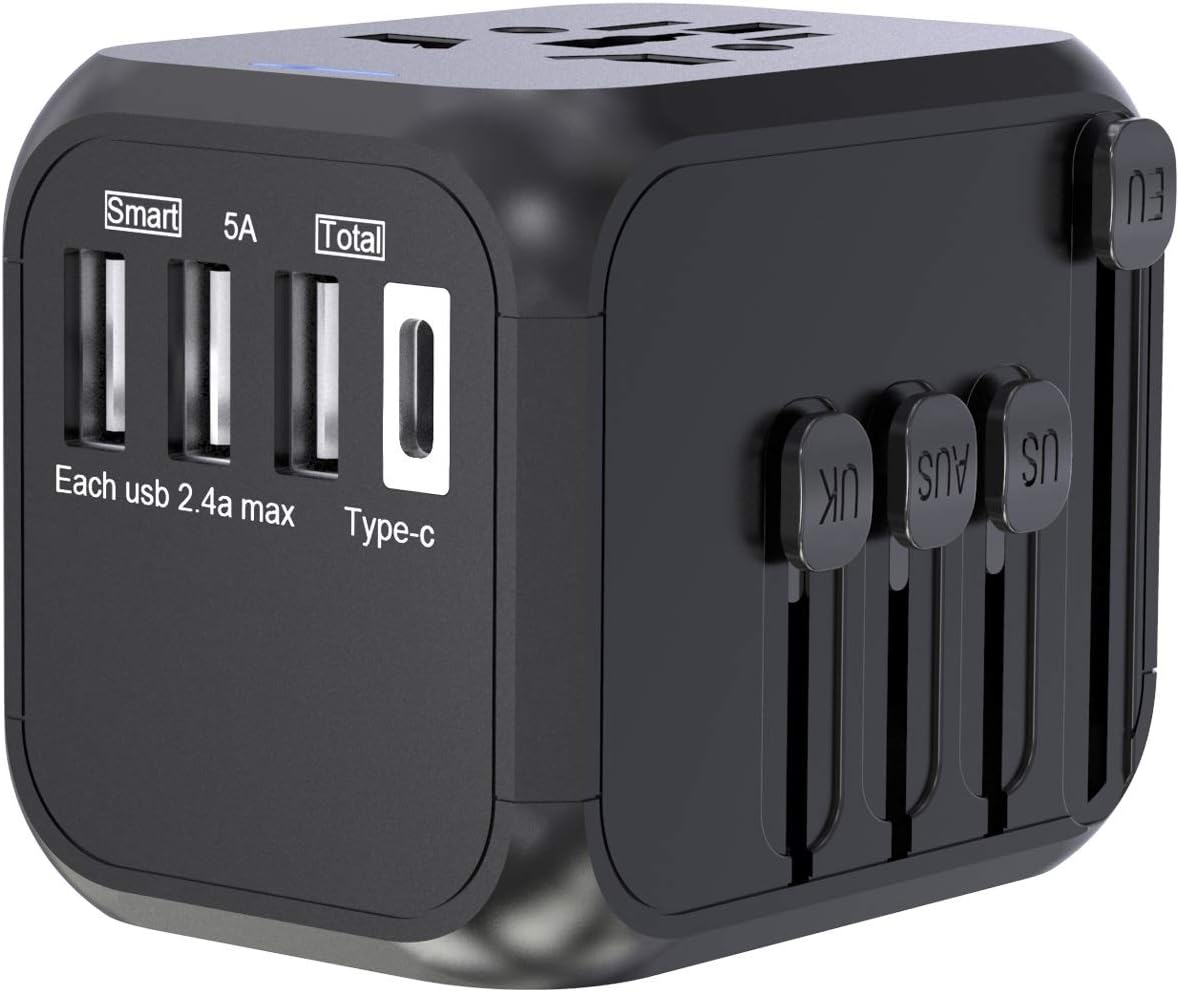 Reiseadapter Reisestecker Weltweit, CHUNNUO All-in-One: Amazon.de ...