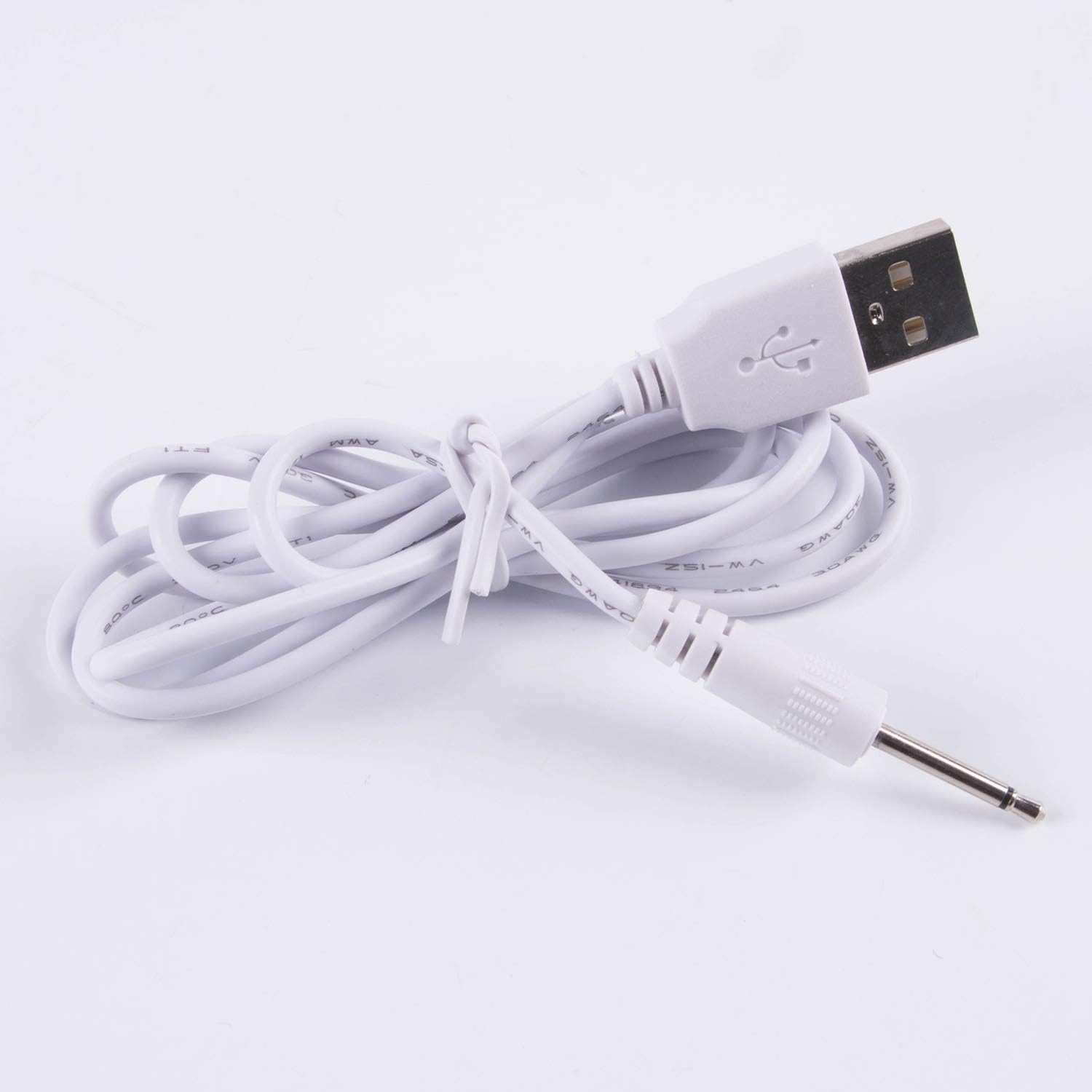 USB to 2.5mm DC Barrel Jack Power Charge Cable with 2 Poles Adapter ...