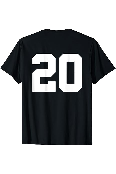 Number 20 Black
