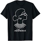 Amazon.com: Notorious RBG Ruth Bader Ginsburg Supreme Justice Drawing T-Shirt : Clothing, Shoes ...