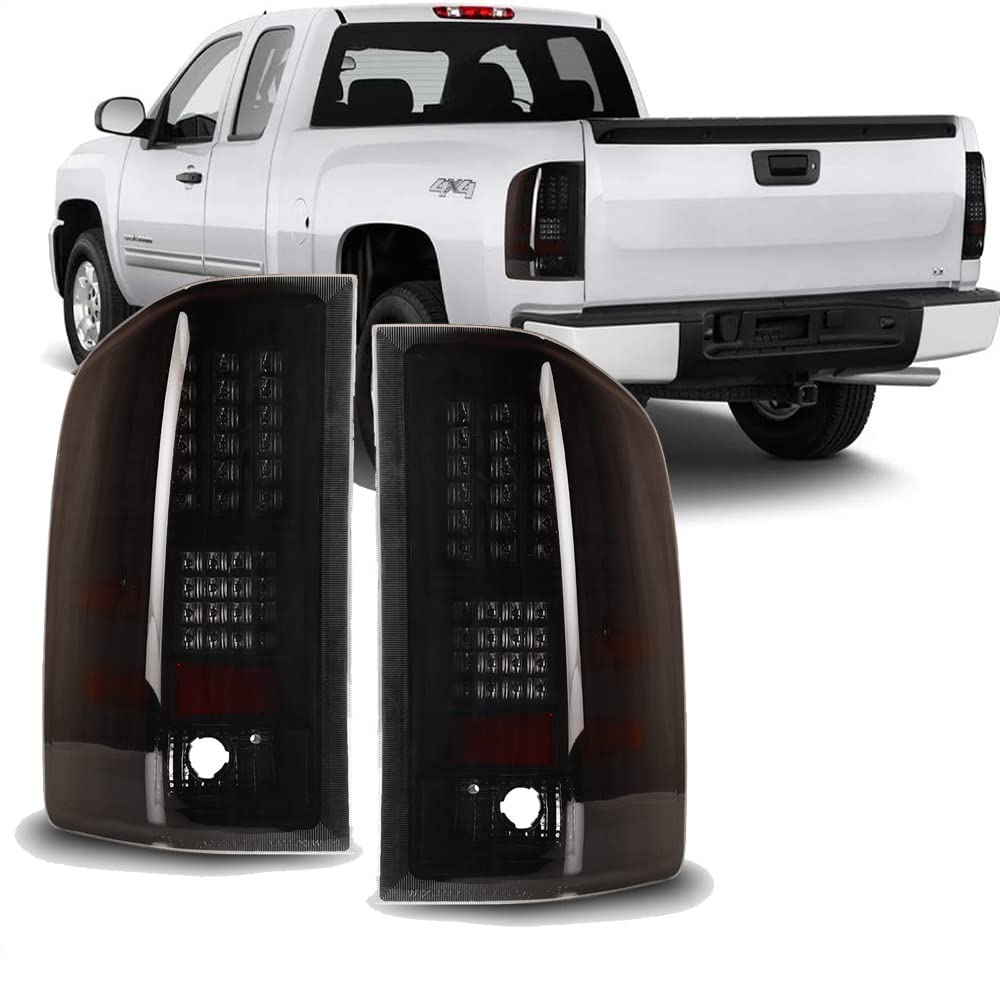 Winjet LED Tail Lights for 2008-2013 Chevy Silverado 1500, 2008-2014 ...