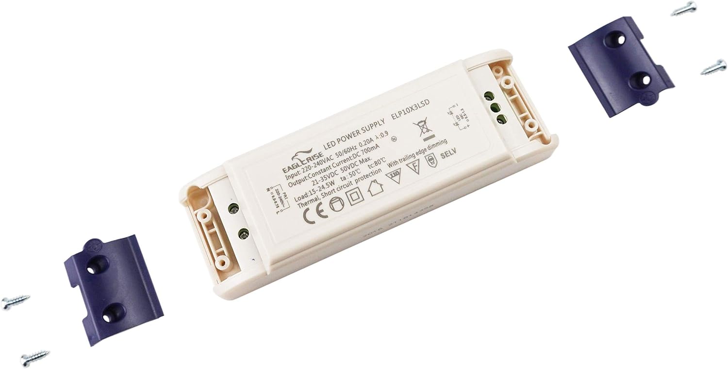 HuaTec Eaglerise LED Driver 700mA 24W Dimmable TRIAC Constant Current LED Transformer Power ...
