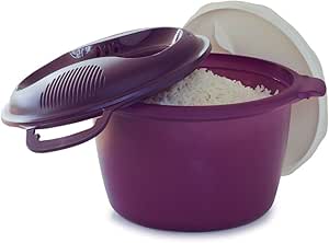 Amazon.com: Tupperware Microwave Rice Cooker Purple Large 3L or 12 cup ...