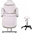 Amazon.com: ColdBeauty White Adjustable Salon Barber Massage Beauty Bed ...