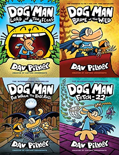 Dog Man Books Series 5-8: Dav Pilkey: Amazon.com: Books