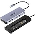 Amazon.com: USB C Hub M.2 NVMe SSD Enclosure, 6 in 1 USB C Hub ...