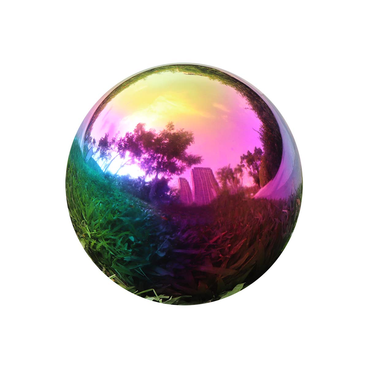 Amazon.com : YeahaWo Rainbow Gazing Globe Mirror Balls for Garden Home ...