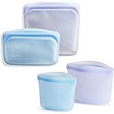 Amazon.com: Stasher Premium Silicone Reusable Food Storage Bags, 4-Pack ...