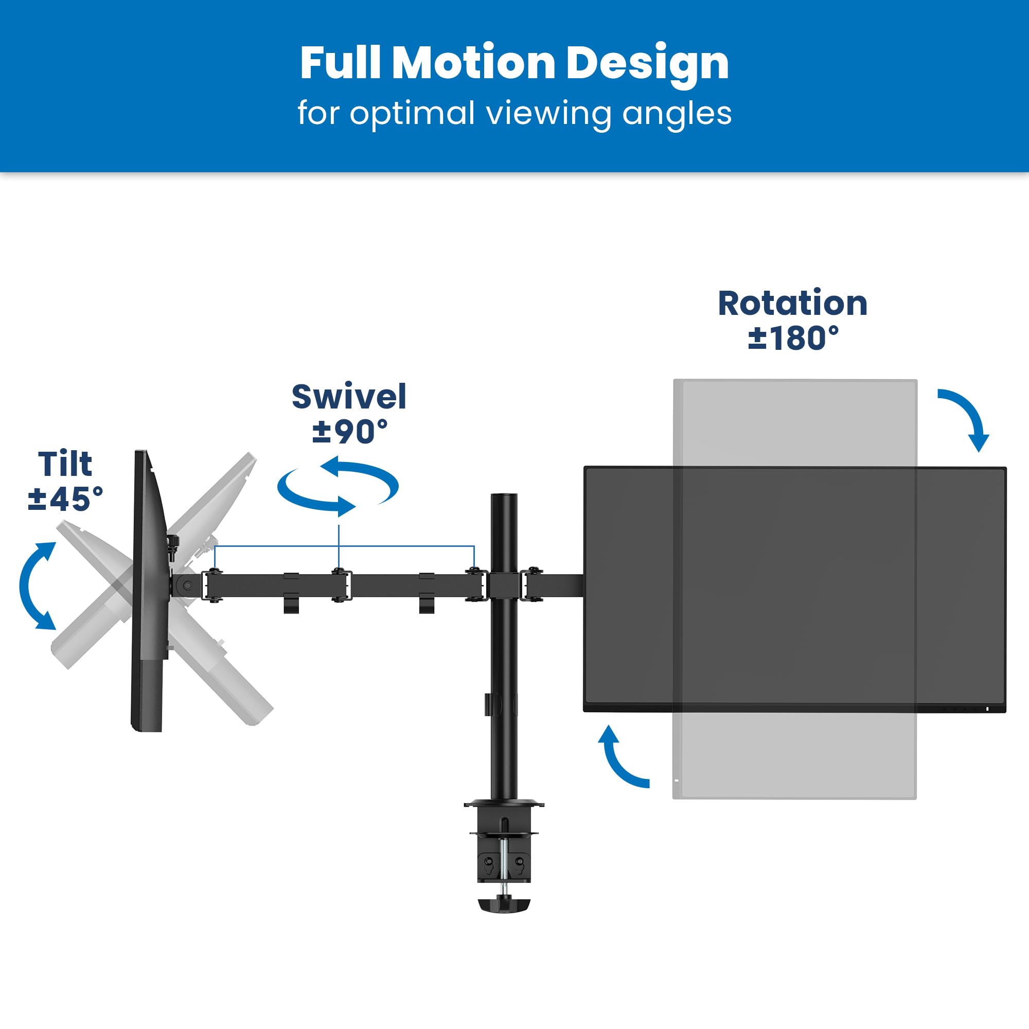 Mua Dual Monitor Mount, Dual Monitor Arm for 2 Screens, Dual Monitor ...