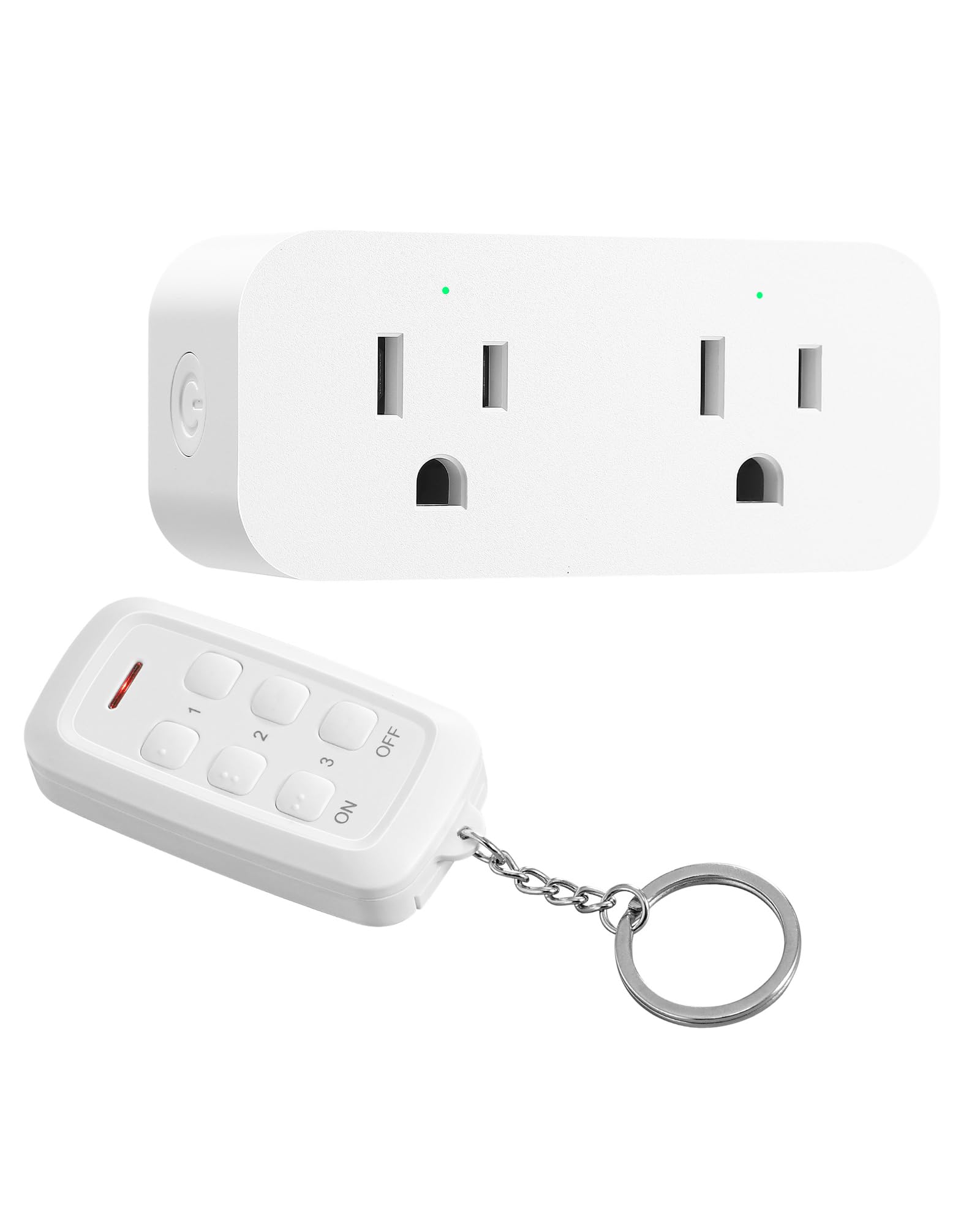 DEWENWILS Wireless Remote Control Outlet, 2 Independent Control Sockets ...