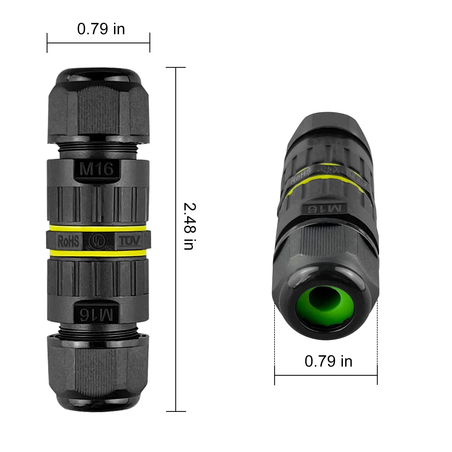 Mua Iwillink 2 Way 3 Pin Junction Box IP68 Outdoor Waterproof ...
