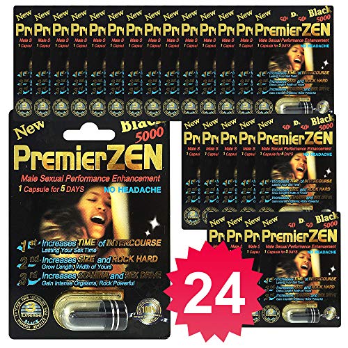PremierZen Black 5000 24-Pills Male Enhancement Pill - Fast US Shipping ...