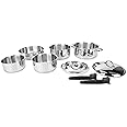 Amazon.com: Camco Stainless Steel Nesting Cookware Set- Non Stick Pans ...