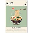 Amazon.com: Japanese Food Poster Kitchen Wall Set Sushi Ramen Yakiniku ...