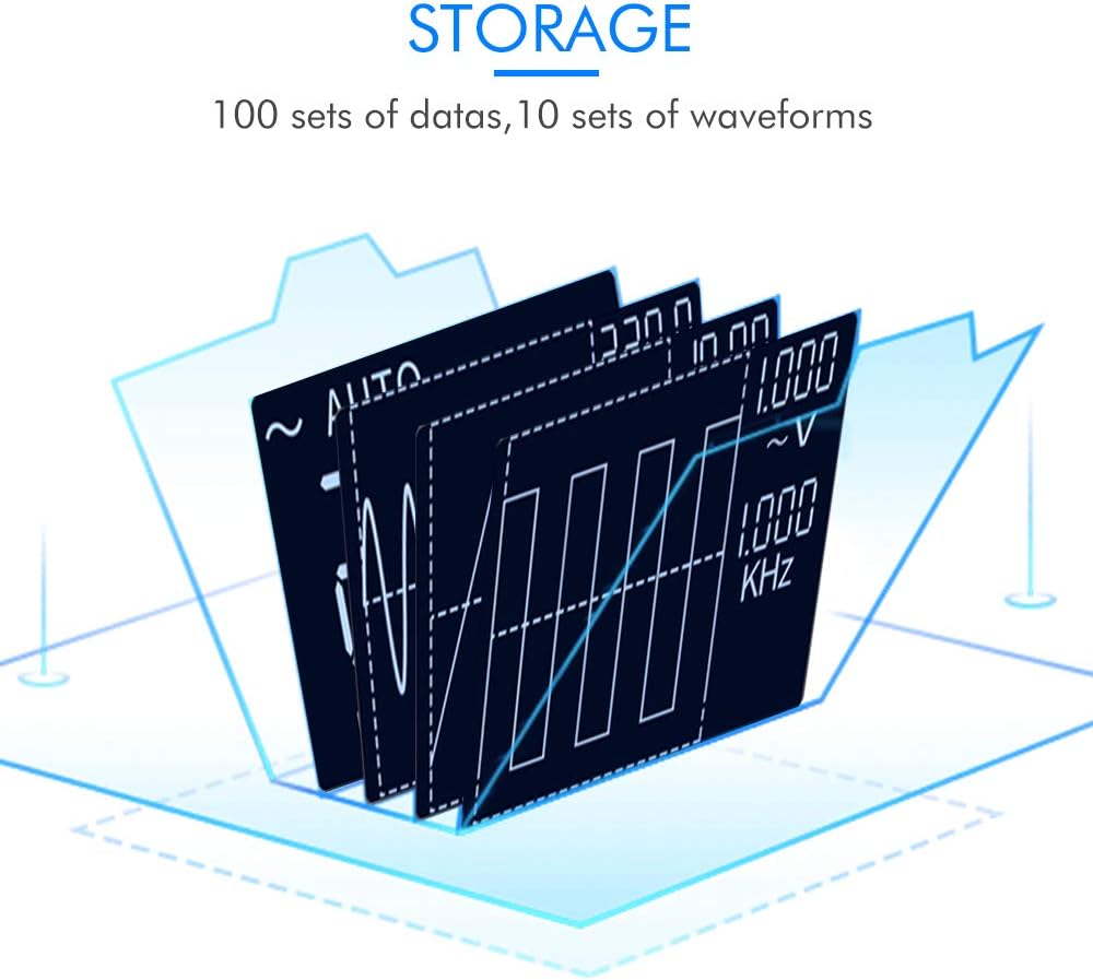 VISLONE Multimeter 2-in-1 Intelligent Digital Oscilloscope Multimeter ...