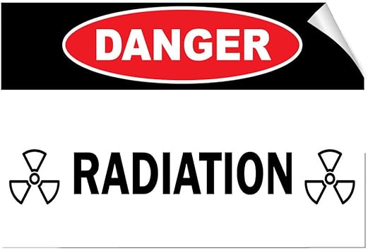 Amazon.com : Danger Radiation Hazard Danger LABEL DECAL STICKER Sticks ...