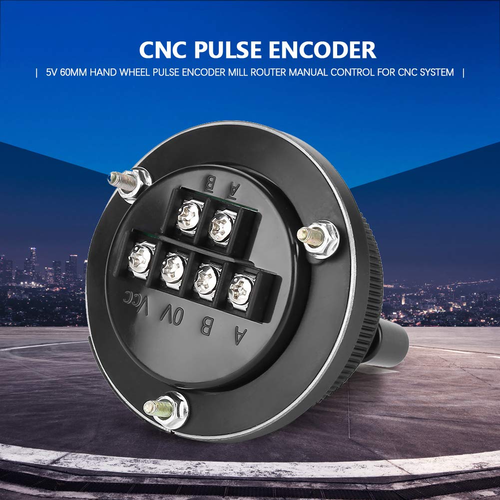 6 Terminal Manual Pulse Encoder,IP54 Aviation Aluminum Rotary Knob ...